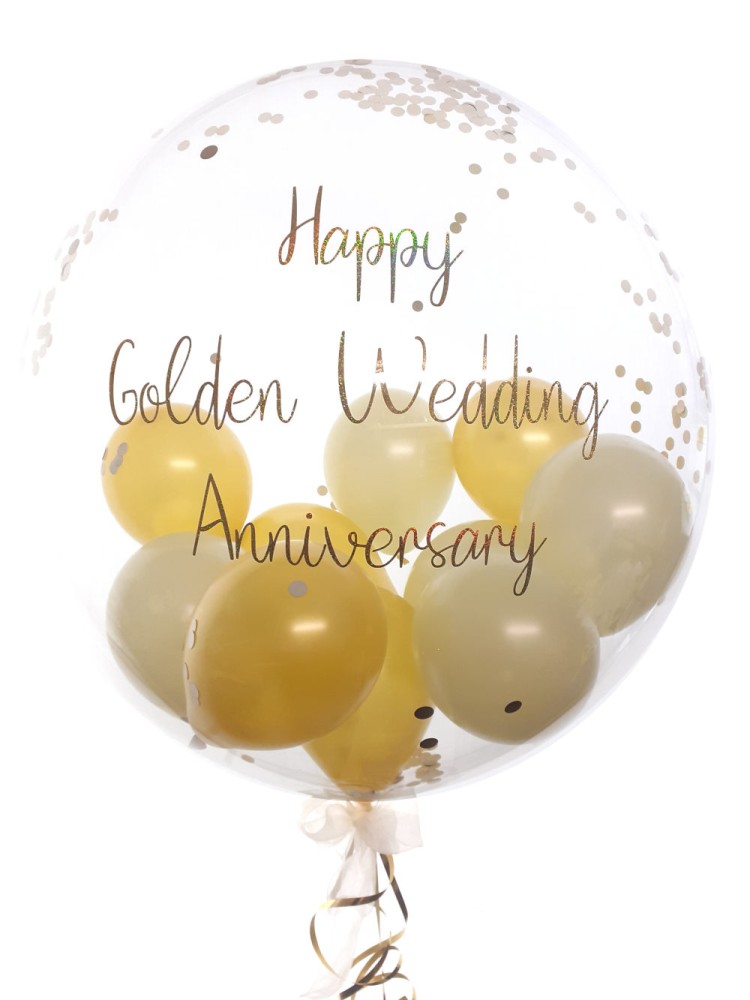 Personalised anniversary balloon, choose your colours