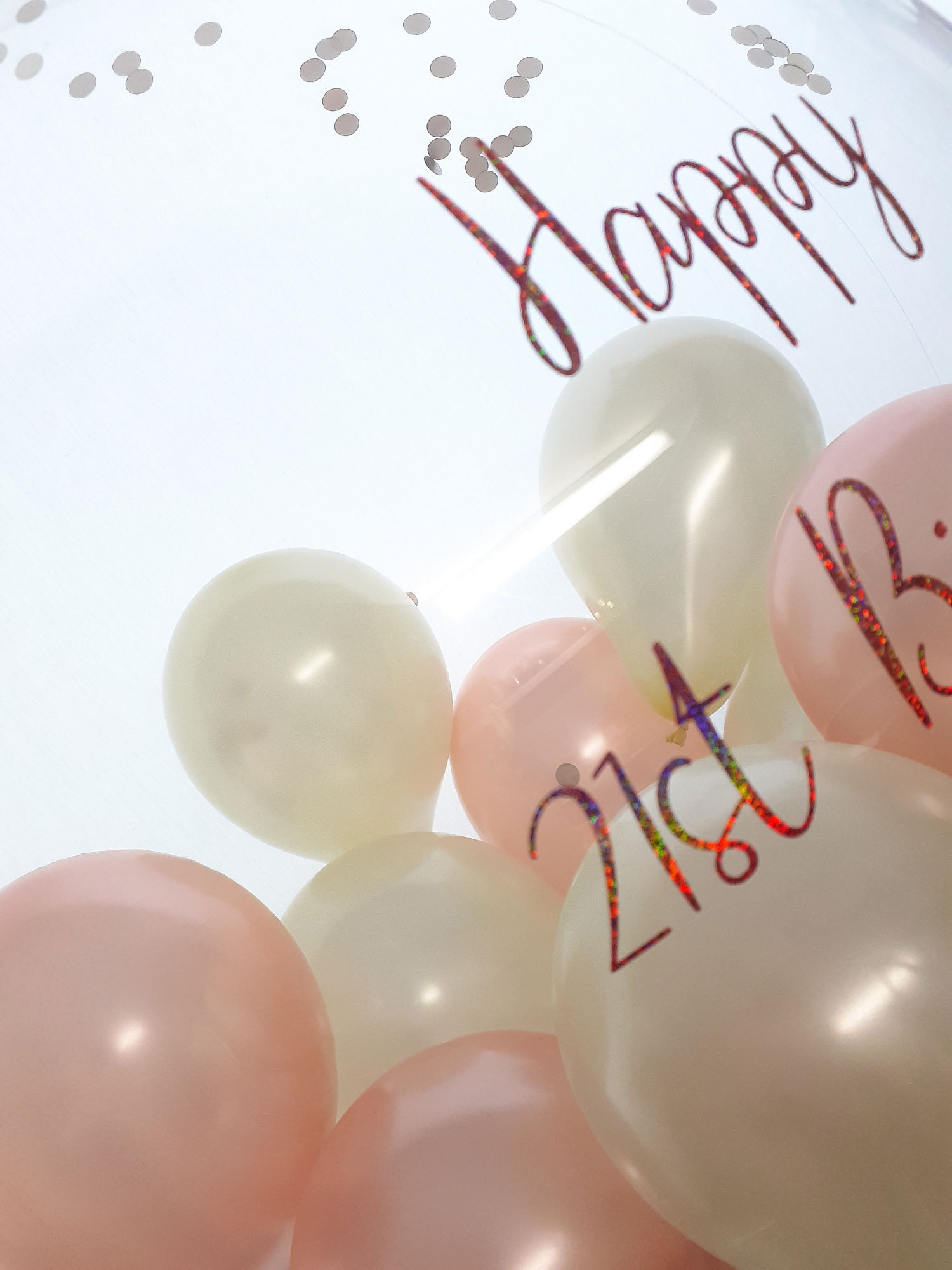 Personalised balloon delivered in a box
