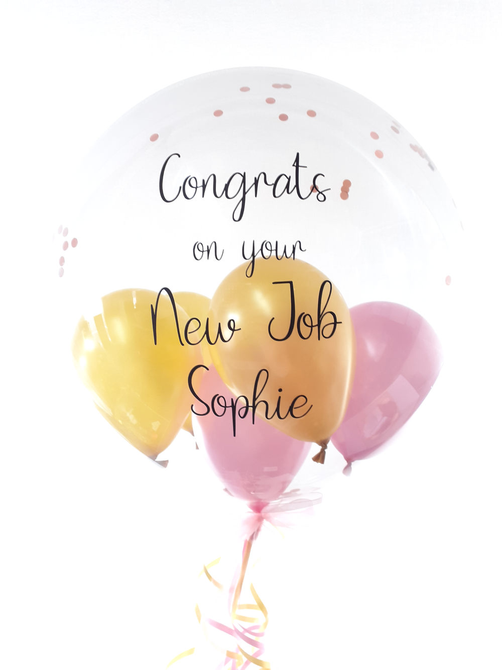 Personalised New Job balloon, any colours